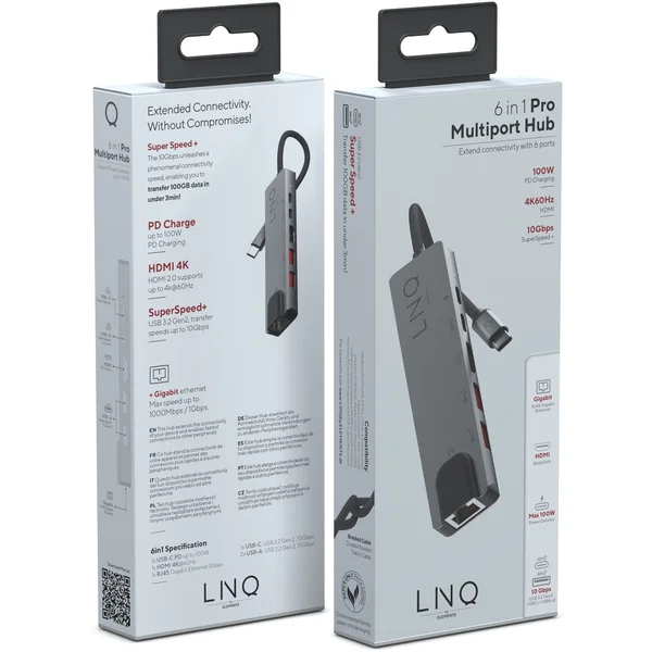 LINQ 6in1 PRE USB-C Multiport - Smarty.sk