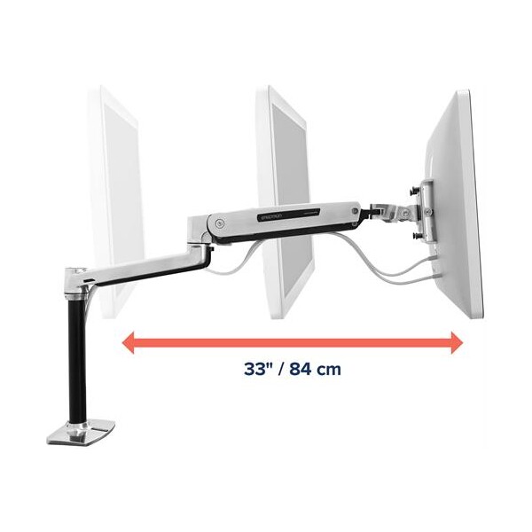 Ergotron LX HD SIT-STAND Stolové rameno pre 1 monitor 46" | Smarty.sk