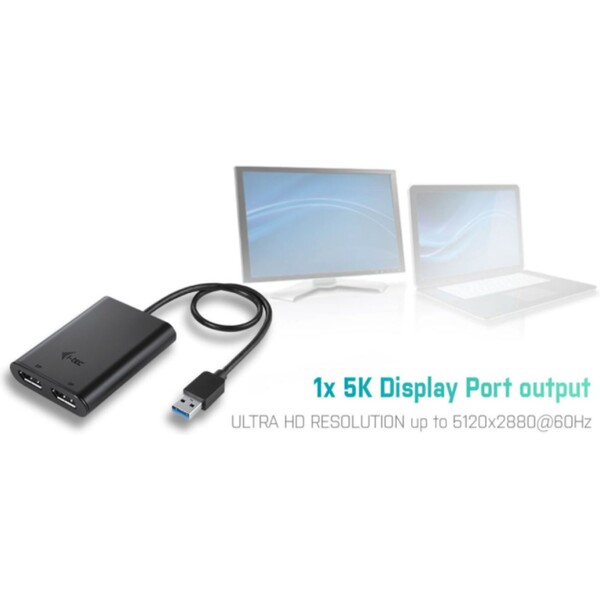 i-tec USB-A/USB-C Display Port 2x 4K Ultra HD Display Adapter | Smarty.sk