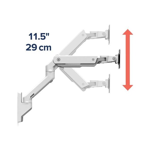 Ergotron HX Wall Nástenné rameno pre 1 monitor 42" biele | Smarty.sk