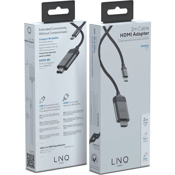 LINQ 4K HDMI adaptér 2m Cable - Smarty.sk