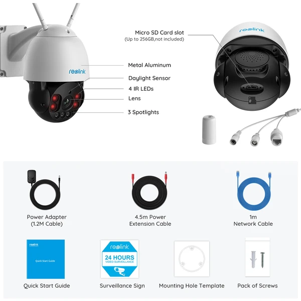 Reolink RLC-523WA Smart 5MP WiFi Camera with Spotlight - Smarty.sk