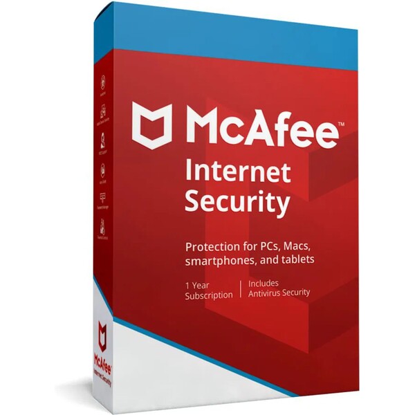 McAfee Internet Security pre 10 zariadení na 12 mesiacov (elektronická ...