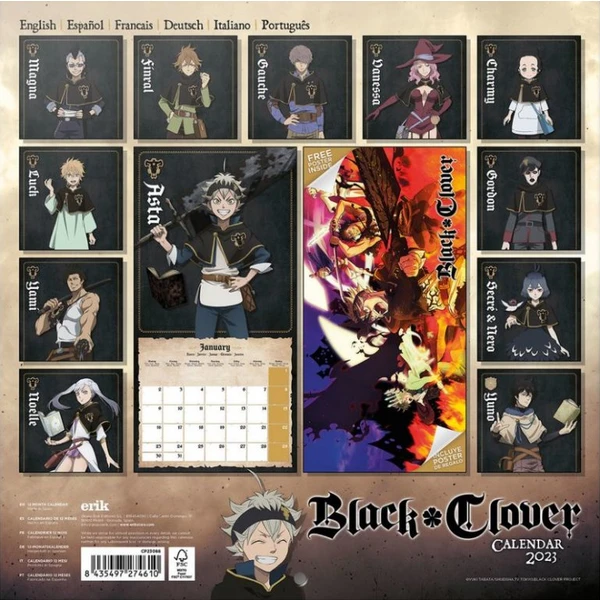 Kalendár Black Clover 2023 - Smarty.sk