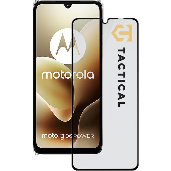 Taktický sklenený štít 5D sklo pre Motorola Moto G06/G06 Power čierne ...